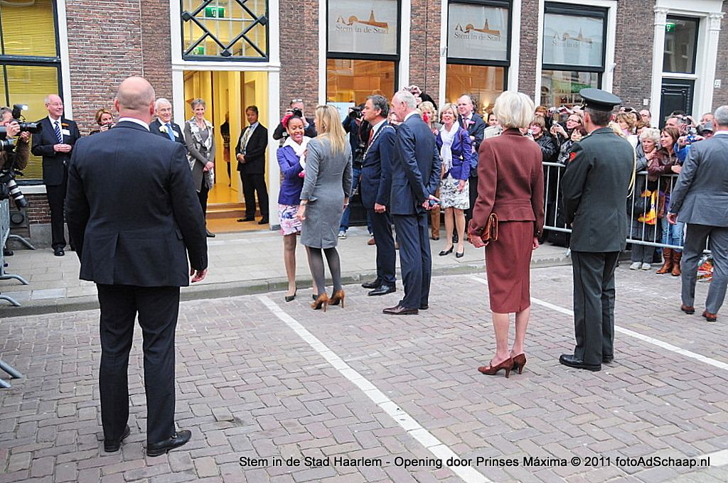 Stem in de Stad 2011 Haarlem - Opening door Prinses Máxima | Foto Ad Schaap